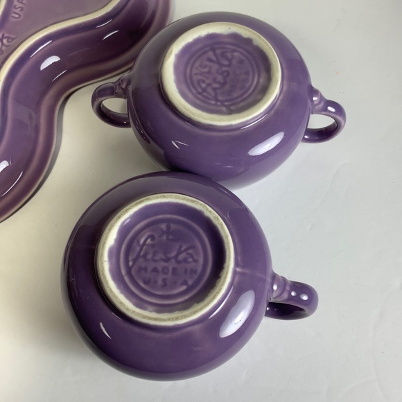 Fiesta | Dining | Fiesta Sugar And Creamer With Tray Lilac Fiestaware ...